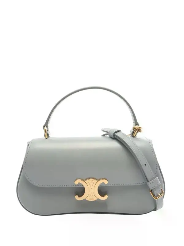 Celine 2010-2026 Teen Leather Laura Satchel - Blue