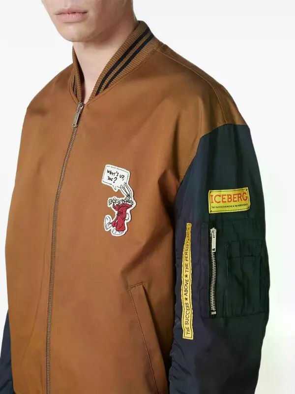 Iceberg Embroidered Colour-block Jacket