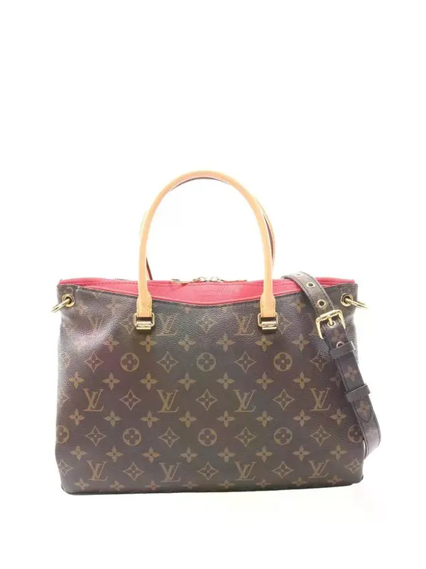 LOUIS VUITTON 2014 Monogram Pallas Mm Satchel - Brown