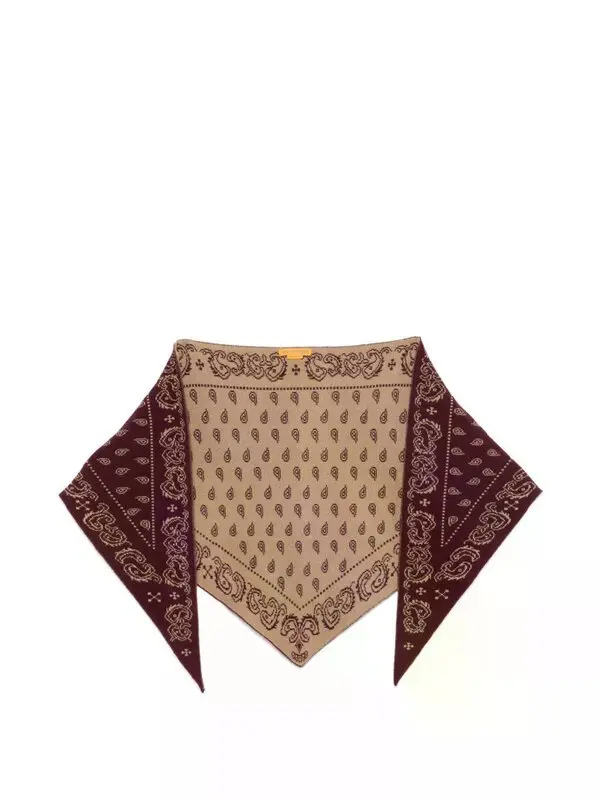 Guest In Residence Paisley Cashmere Scarf - Neutrals