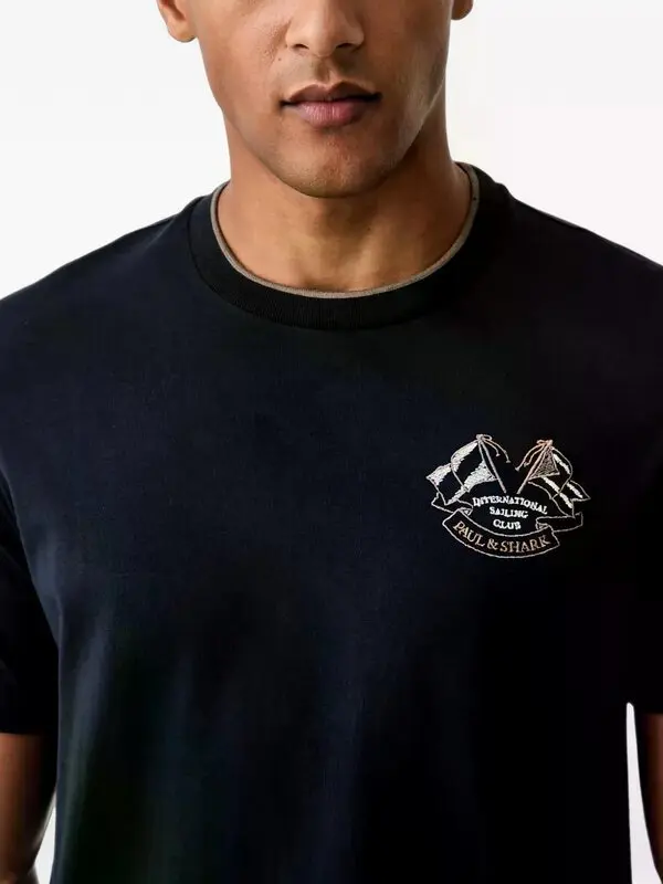 Paul & Shark Logo-embroidered T-shirt