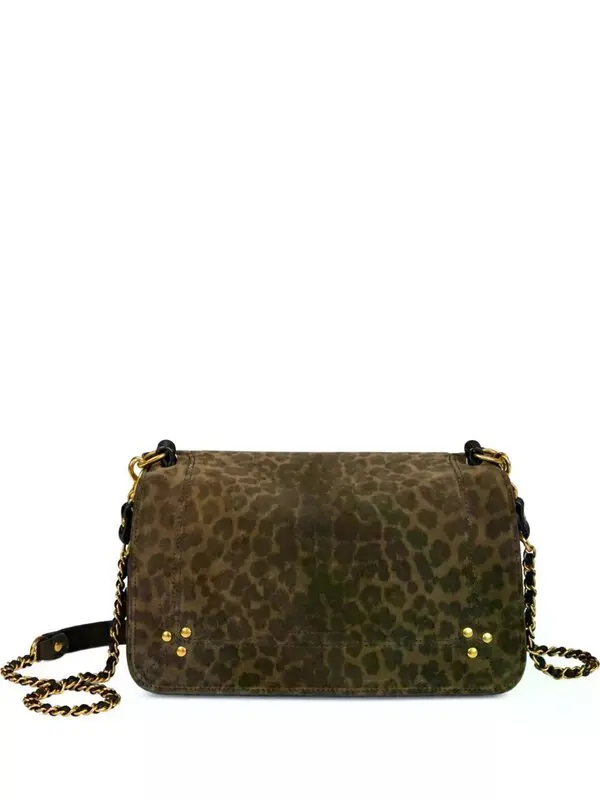 Jérôme Dreyfuss Bobi Leopard-print Shoulder Bag - Brown