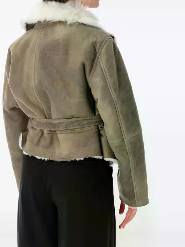 Rick Owens Belted Shearling Coat