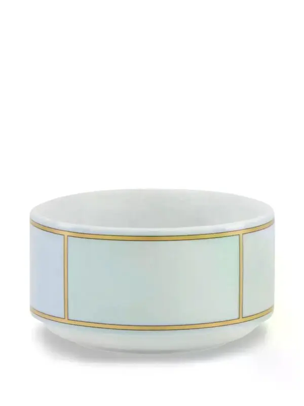 GINORI 1735 Diva Gold-trim Fruit Bowl - Blue