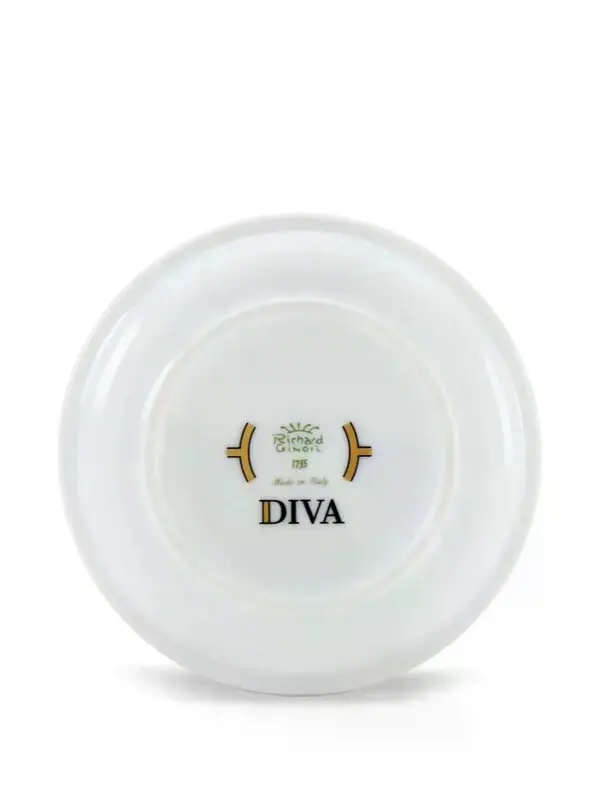 GINORI 1735 Diva Gold-trim Fruit Bowl - Blue