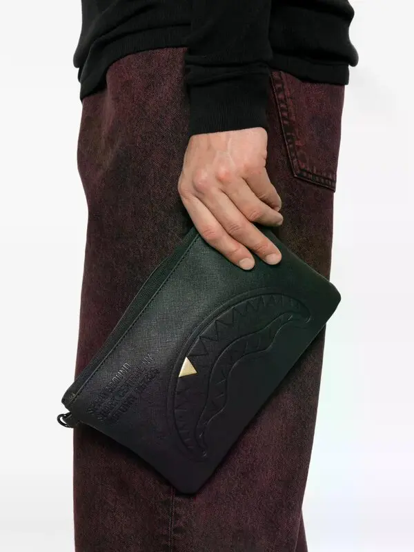 SPRAYGROUND Shark Mouth Embossed Clutch Bag
