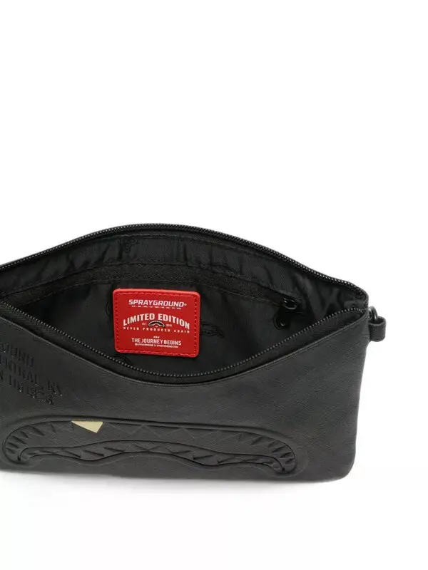 SPRAYGROUND Shark Mouth Embossed Clutch Bag
