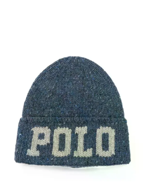 Polo Ralph Lauren Intarsia-knit Turn-up Brim Beanie Hat
