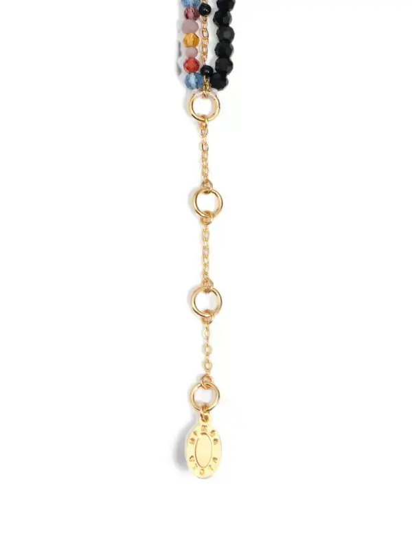 Bimba Y Lola Short Triple-layer Stones And Crystals Necklace