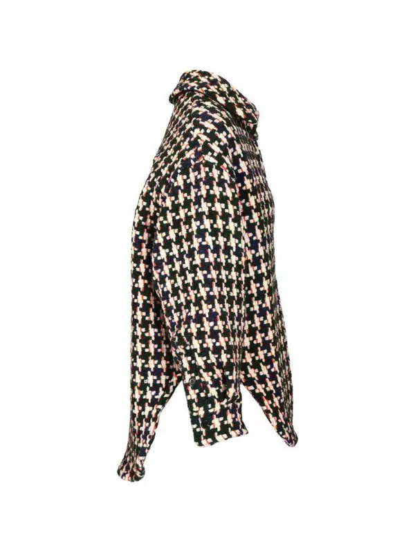 Loewe Oversized Houndstooth-pattern Jacket