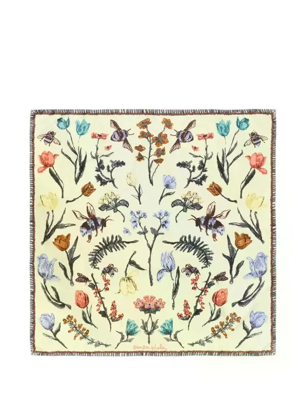 Bimba Y Lola Scarf With Flowers And Bees