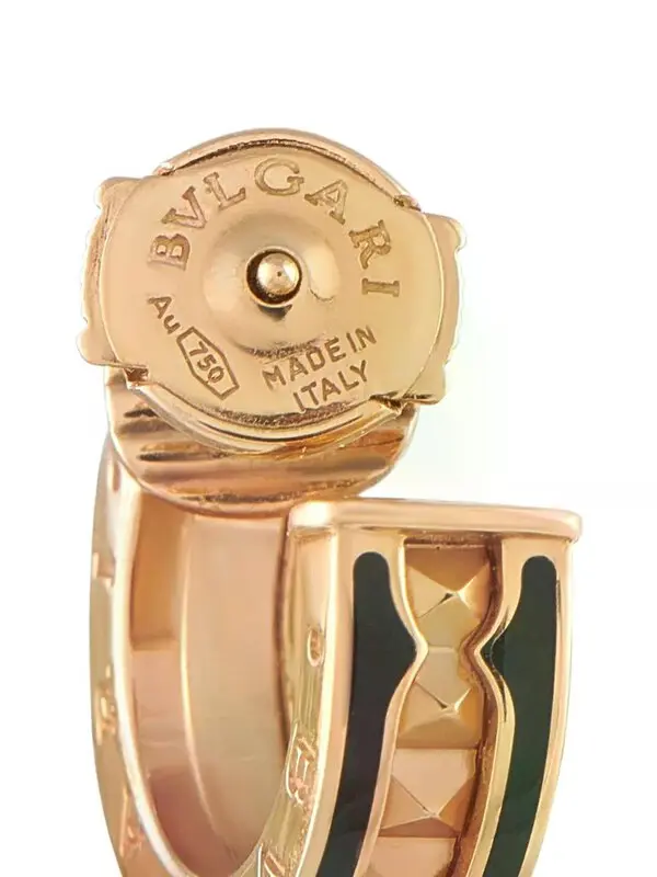 BVLGARI B.zero1 Ceramic Hoop Earrings