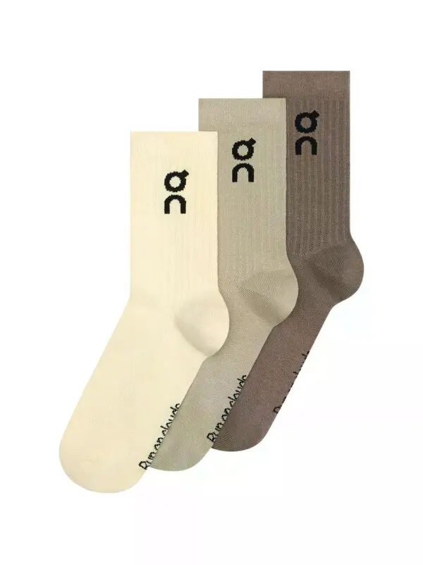 On Logo-print Ribbed Socks