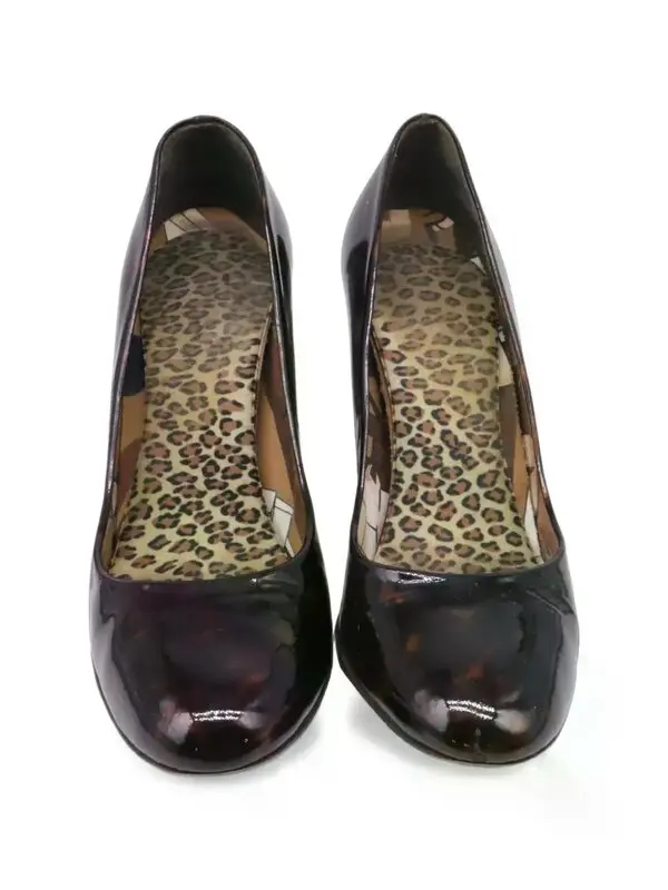STUART WEITZMAN Tortoiseshell Patent Leather Pumps