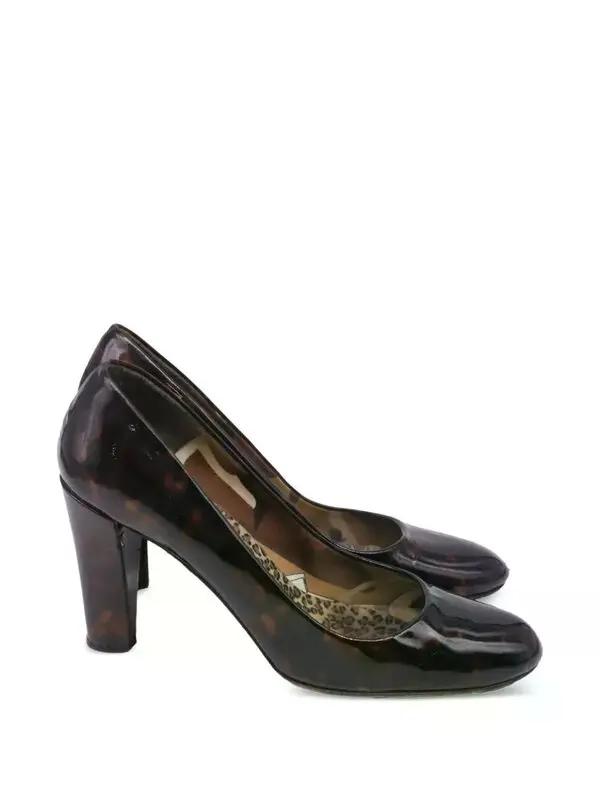 STUART WEITZMAN Tortoiseshell Patent Leather Pumps