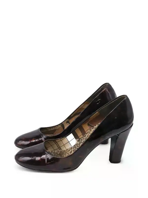STUART WEITZMAN Tortoiseshell Patent Leather Pumps
