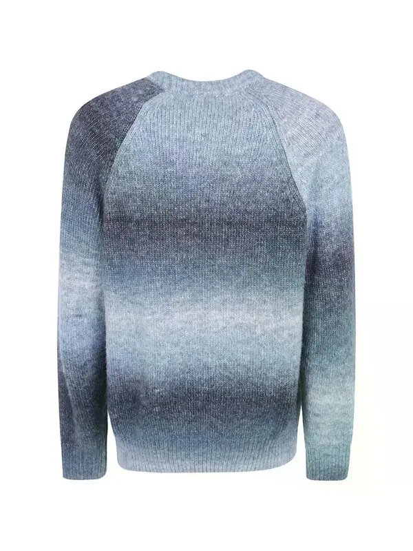 LES DEUX Ombré-effect Raglan-sleeve Sweater - Blue