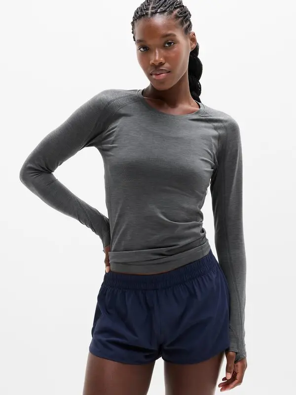 Athleta Momentum Flex Top - Ash Heather