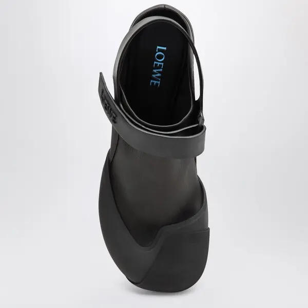 Loewe Dive Slingbacks In Stretch Calfskin - Black