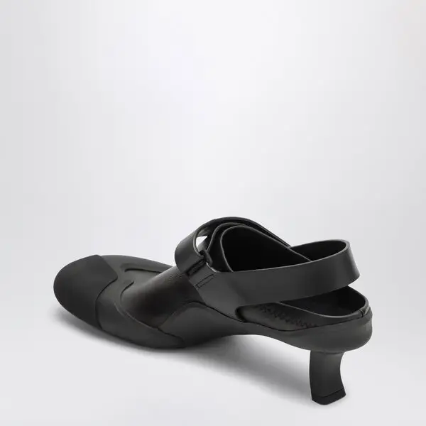 Loewe Dive Slingbacks In Stretch Calfskin - Black