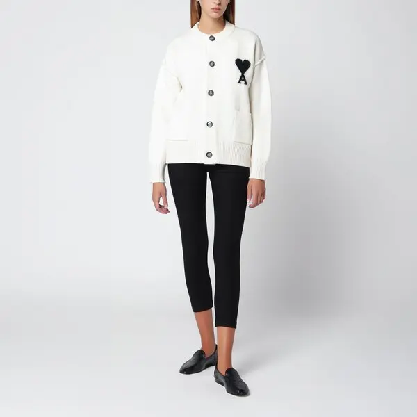 AMI Paris Wool Cardigan De Coeur
