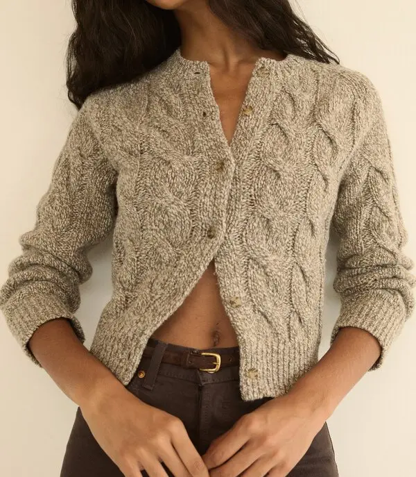 DÔEN Penrose Cable Cardigan