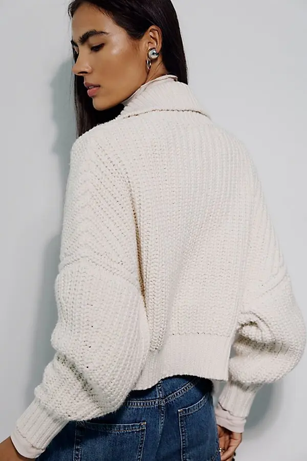 Free People Ruby Cotton Cardigen - Tofu