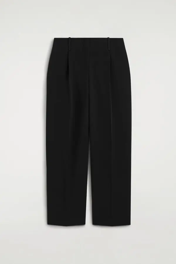 Cos Pleated Crepe Straight-leg Pants