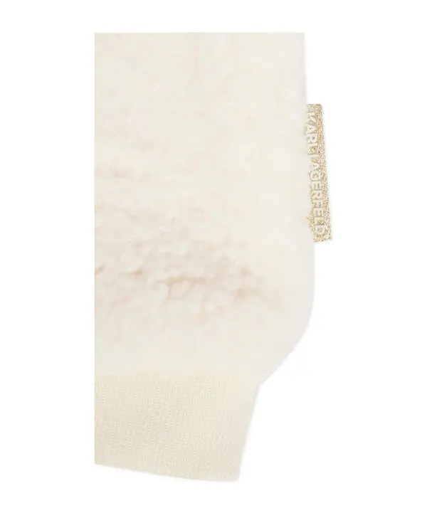 Karl Lagerfeld Faux-shearling Dress Set - Ivory, Pink