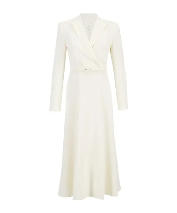 Roland Mouret Tailored Midi Dress - Cream