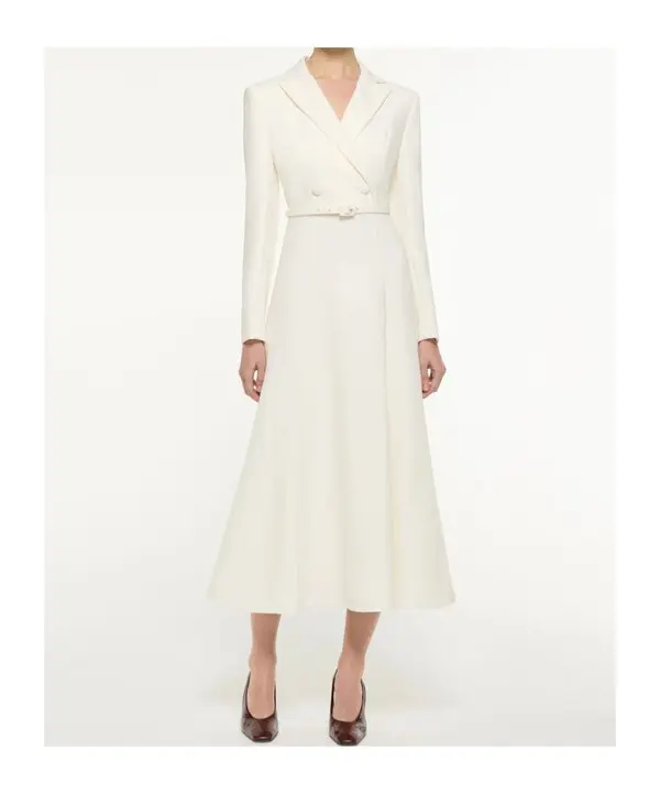 Roland Mouret Tailored Midi Dress - Cream