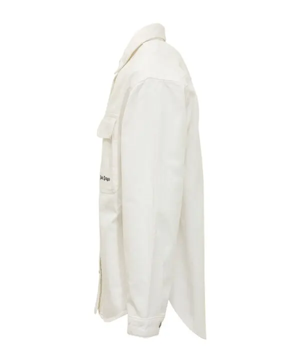 Palm Angels Classic Logo Loose Denim Shirt