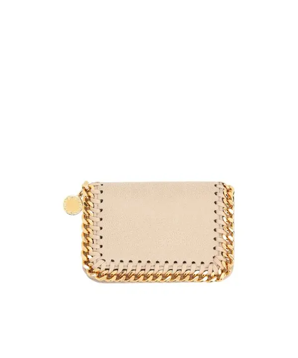 Stella McCartney Logo Engraved Chain Detailed Wallet