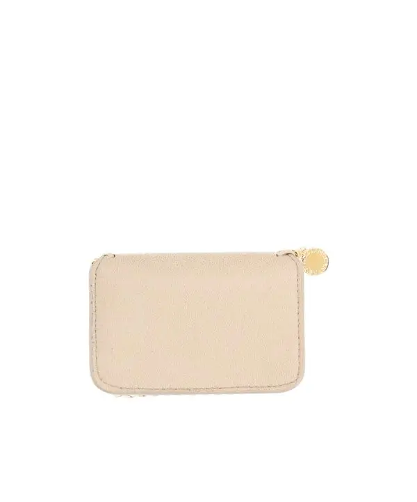 Stella McCartney Logo Engraved Chain Detailed Wallet