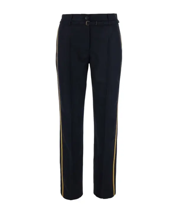 Dries Van Noten Belted Side-stripe Pants