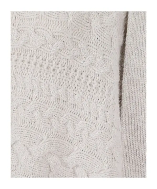 Ermanno Scervino Cable Knit Cape