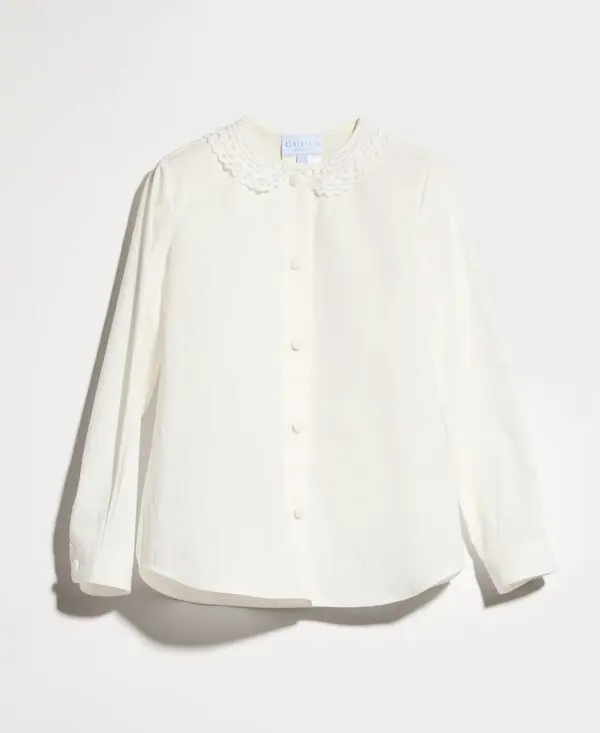 Gucci Lace-collar Shirt