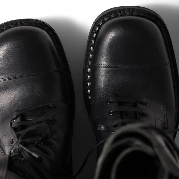 Miu Miu Leather Boots - Black