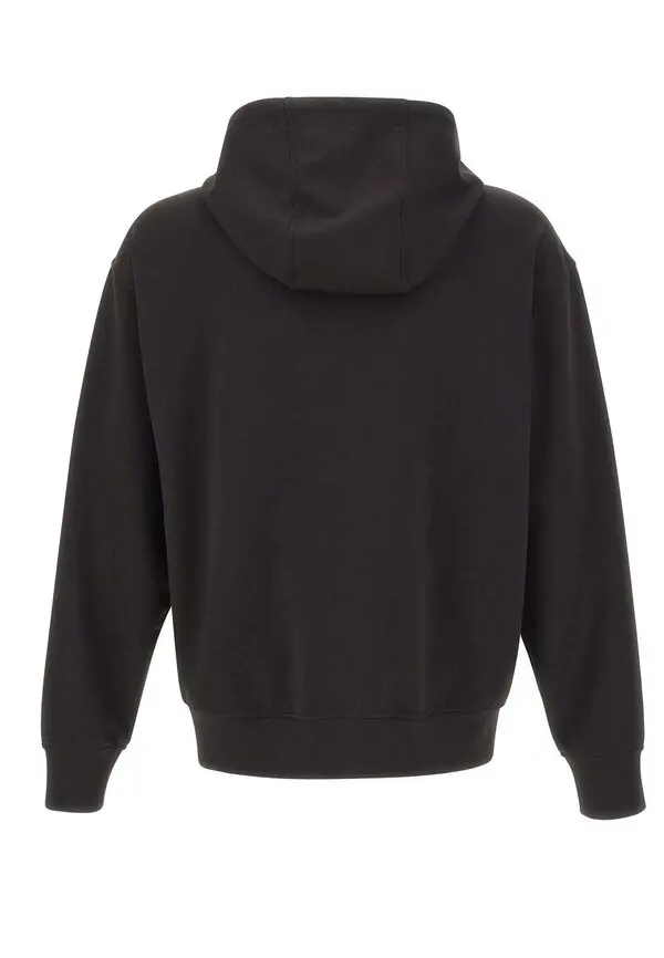 Iceberg Zip-up Logo Hoodie - Black