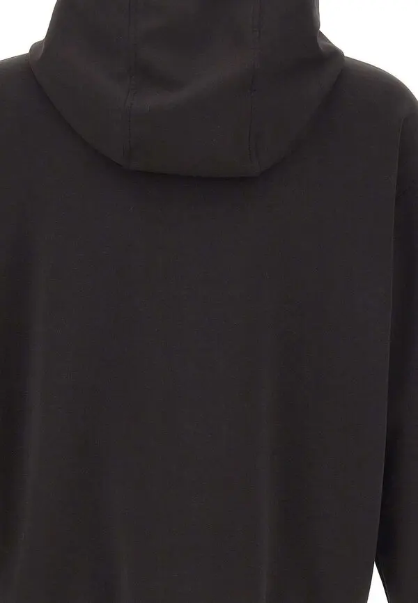 Iceberg Zip-up Logo Hoodie - Black