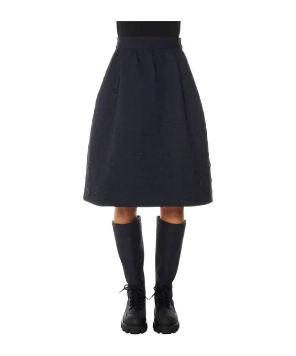 Moncler Leaf-quilted Padded A-line Skirt - No