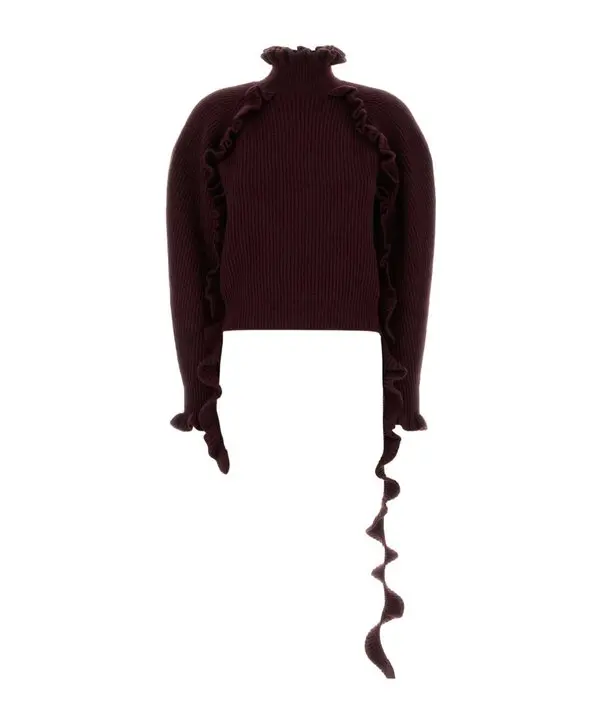 Blumarine Long-sleeved Sweater - Black