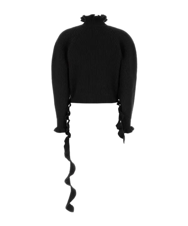 Blumarine Long-sleeved Sweater - Black