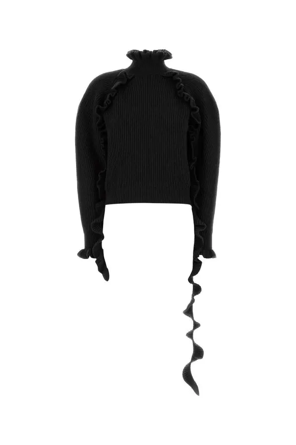 Blumarine Long-sleeved Sweater - Black