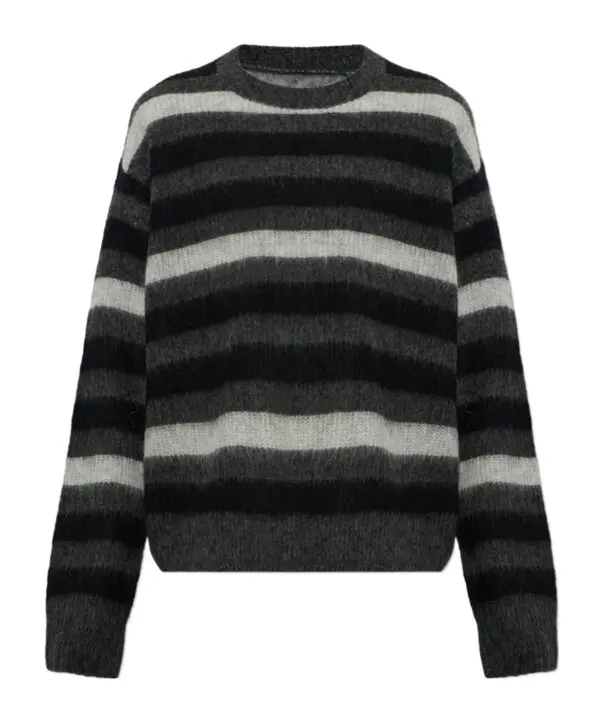 ALLSAINTS Sammie Striped Knitted Sweater - Gray