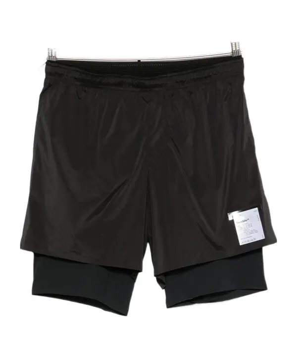 Satisfy Layered Logo-print Shorts
