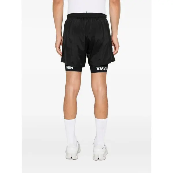 Satisfy Layered Logo-print Shorts