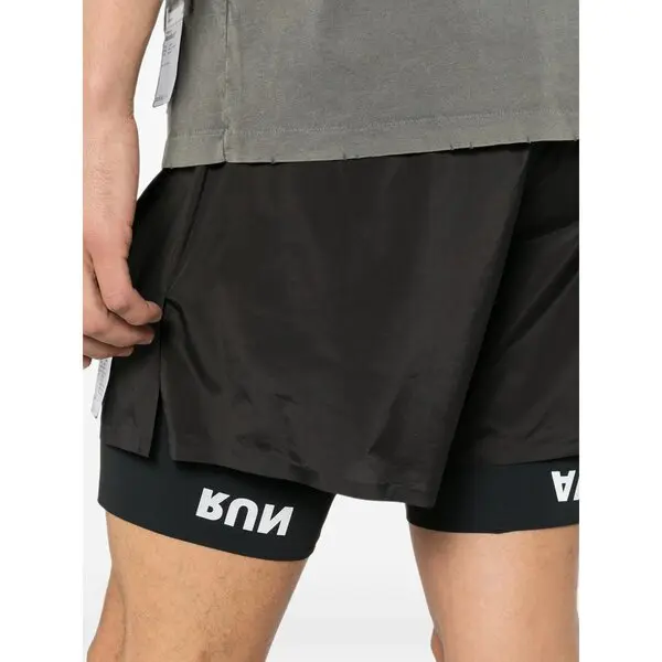 Satisfy Layered Logo-print Shorts