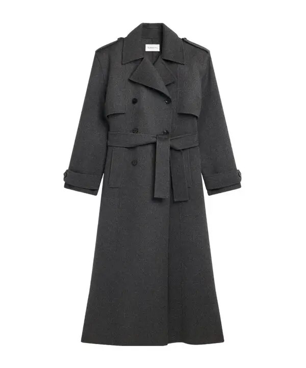 THE FRANKIE SHOP Nikola Double-breasted Coat - Gray