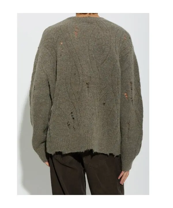 ALLSAINTS Niko Distressed Knitted Sweater